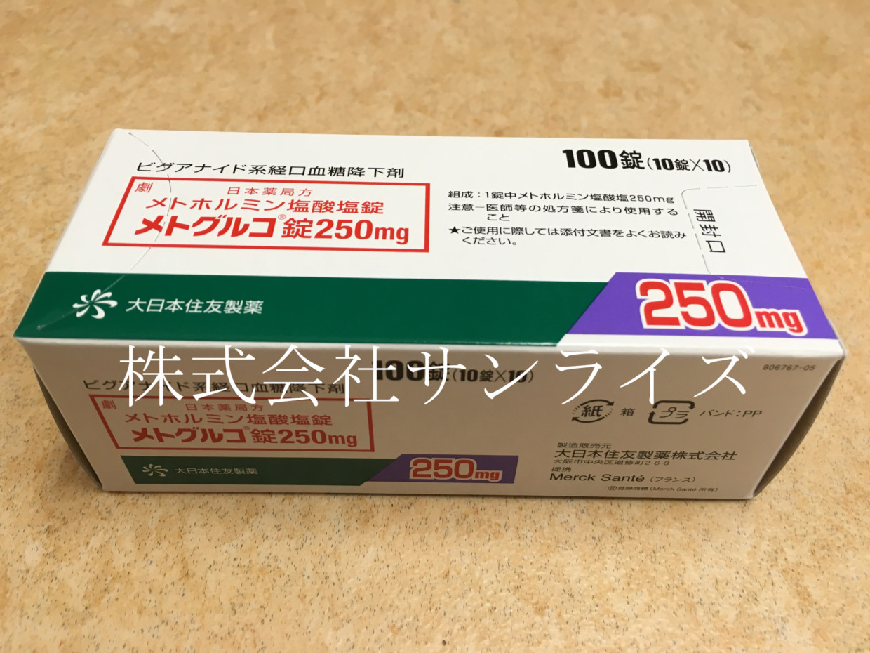 METGLUCO（メトグルコ錠） 250mg | 株式会社 サンライズ
